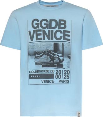 Golden Goose Homme, Tops, Bleu, Taille: L Journey T-shirt Regular