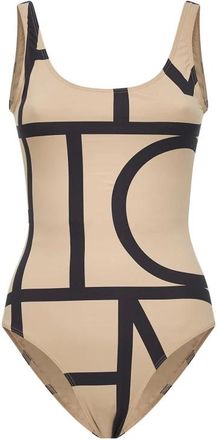 Toteme Femme, Maillots de bain, Beige, Taille: 42 FR Monogram Swimsuit