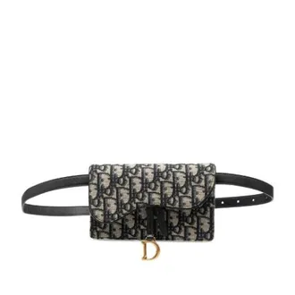 Dior Pre-owned Oblique Canvas Leder G&uuml;rteltasche - - Pre-owned - Damen - Beige - ONE SIZE