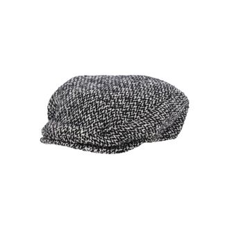Dolce & Gabbana Homme, Accessoires, Gris, Taille: 59 CM Chapeau gris en mélange de laine à bord court