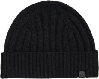 Ralph Lauren Femme, Accessoires, Noir, Taille: ONE Size Ribbed Beanie