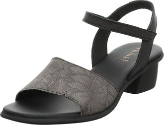 Think Damen VIVI Lederfutter Sandale, Stahl/Kombi 2000, 41 EU