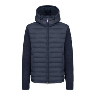 Colmar Kapuzenjacke mit Strick&auml;rmeln - - Sport - Herren - Blau - 2XL