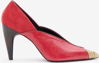 Isabel Marant Escarpins Luza - Femme - Rouge Scarlet / Sahara - Taille37 - Isabel Marant
