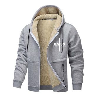 Generic Sweat a Capuche Homme Sweatshirt Hooded Veste Coupe-Vent &eacute;paisse pour Homme, Doublure en Polaire avec Sweats &agrave; Capuche Chaud Disponible en Plusieurs C
