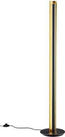 Trio Leuchten LED Stehleuchte 474410179 Texel, Metall schwarz/innen goldfarbig, 15 Watt LED, Switch Dimmer, 25 x 25 x 142.5 cm
