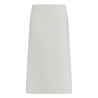 Rier Jupe en coton bonded - Femme - Jupes - Blanc - Taille: 38 FR