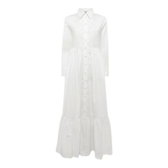 Blugirl Femme, Robes, Blanc, Taille: 38 FR Shirt Robes