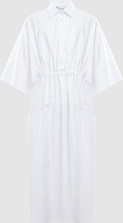 Max Mara Robe Longue Eulalia Blanc Neutre