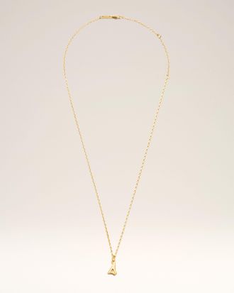 Ami Collier Martel&eacute; Dor&eacute; Pendentif 4 en Laiton Or - TU - Unisex