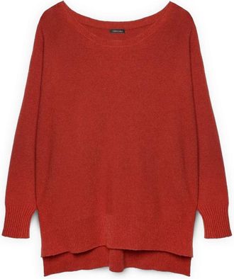 Fiorella Rubino Femme, Pulls, Orange, Taille: 40/42 FR Pull ras du cou