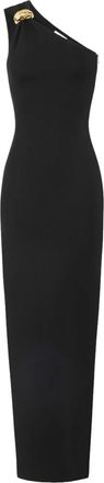 Elisabetta Franchi Femme, Robes, Noir, Taille: 36 FR Robe Longuette Asym&eacute;trique