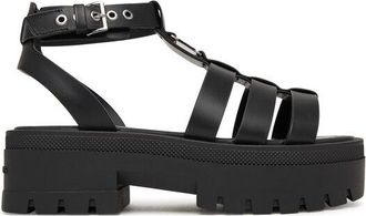 Tommy Jeans Sandalen Tjw Fisherman Leather Max Sandal EN0EN02943 Schwarz
