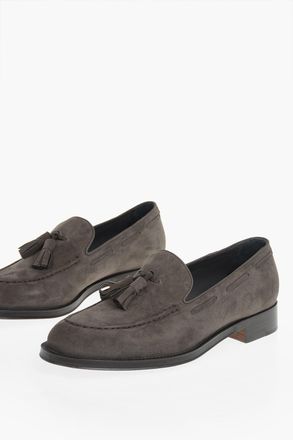 Corneliani Suede Tassel Moccasins Corneliani