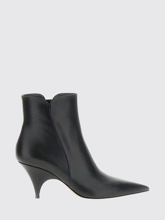 Gianvito Rossi Sofia Stiefeletten aus Glattleder mit konischem Absatz und Mandelspitze