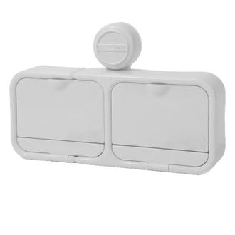 Generico Seifenbehälter zur Wandmontage, starker Saugnapf, mit Abdeckung, Organizer für Zuhause mit starker Saugkraft, Seifenbox, für die Küche im Badezimmer