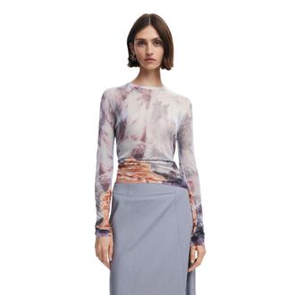 Desigual Damen Woman Flat Knit Thin Gauge Pullover Sweater, Schwarz, XL EU