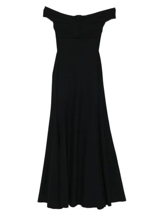 La Petite Robe Di Chiara Boni robe évasée à épaules dénudées - Noir