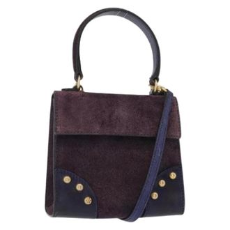 Celine Sac bandouli&egrave;re en daim Pre-owned - Femme - Pre-owned - Violet - Taille: ONE Size