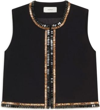 Maliparmi Maliparmi, Femme, Vestes, Noir, Taille: 38 FR Gilet Disco Cady