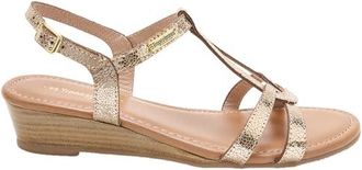 Les Tropeziennes LES TROPEZIENNES PAR M. BELARBI Femme HACTRESS Chaussures Ville Sandale Talon Inf 5Cm, Or Craquele, 37