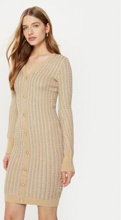 Guess Strickkleid W5RK09 Z3KT0 Beige Bodycon Fit
