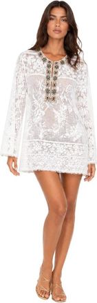 Dolce & Gabbana Femme, Maillots de bain, Blanc, Taille: 48 FR Robe Crochet&eacute;e
