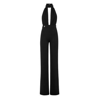Philipp Plein Backless Jumpsuit Fatale - - Jumpsuits & Playsuits - Damen - Schwarzk - L