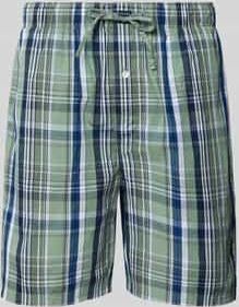 Christian Berg Regular Fit Pyjama-Shorts mit Logo-Patch