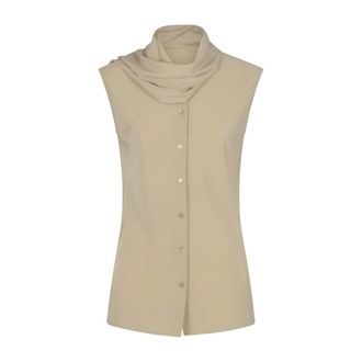 Alberta Ferretti Femme, Blouses et Chemises, Beige, Taille: 42 FR Blouses
