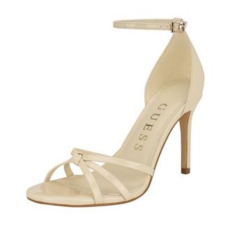 Guess Sandales &agrave; talons printemps pour femme, Ivoire verni 150, 40 EU