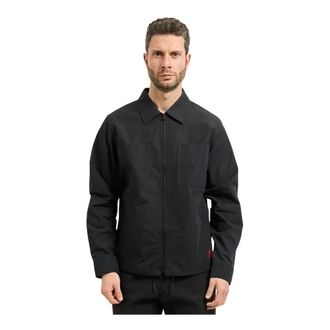 HUGO BOSS Homme, Vestes, Noir, Taille: 2XL Evalom Oversize Overshirt