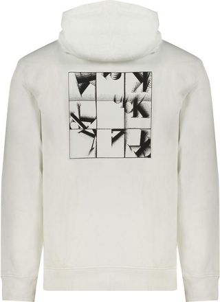 Calvin Klein Logo Hooded Sweatshirt - White