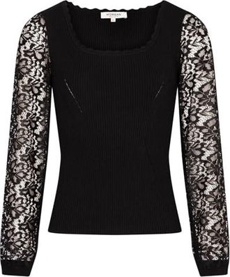 Morgan 242-RMIXBO Robe, Noir, M Femme