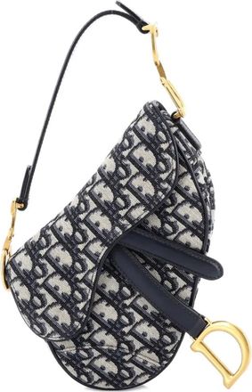 Dior Saddle Handbag Oblique Canvas Mini shoulder bag - Blau
