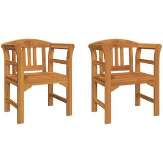 vidaXL Rosenbank Natur 68,5 x 46 x 82,5 cm Massivholz Akazie vidaXL