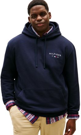 Tommy Hilfiger BT-Brand Love Hilfiger Hoody-B MW0MW42995 Herren-Kapuzenpullover, Blau, Gr&ouml;&szlig;e 4XL, Blau (Desert Sky), 4XL Plus