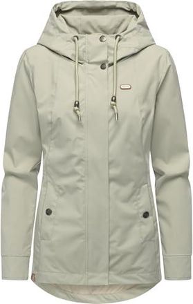 Ragwear Alvena Summer YOUMODO XS &agrave; 6XL Veste demi-saison ultra l&eacute;g&egrave;re, respirante et imperm&eacute;able, pour femme, avec capuche r&eacute;glable, Vert olive, 3XL