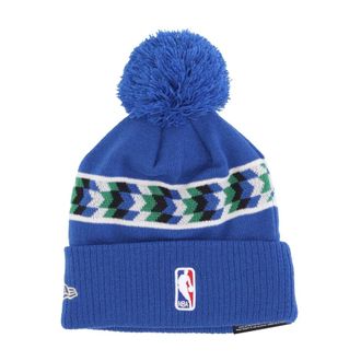 New Era Homme, Accessoires, Bleu, Taille: ONE Size Bonnet à pompon Milwaukee Bucks