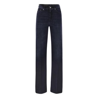 Dondup Amber High-Waisted Wide-Leg Hosen - - Jeans - Damen - Blau - W30