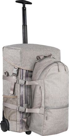 Normani Reisetasche mit zusätzlichem Rucksack - Trolley und Rucksack in Einem - 37 L Reisetrolley + 8 L Tagesrucksack - Backpacker Handgepäck-maße 50x37x20 cm