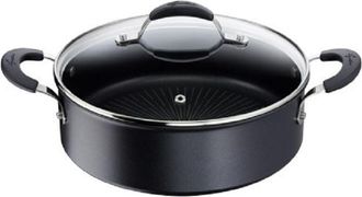 Lagostina Lagostina - Antihaftbeschichtete bratpfanne + deckel 26 cm schwarz 012165031826