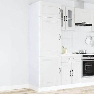 vidaXL Vidaxl - Armoire de cuisine Kalmar blanc bois dingénierie