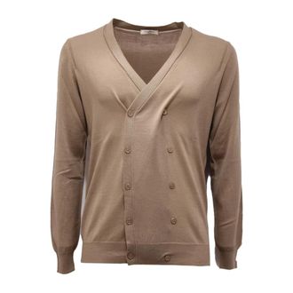 Paolo Pecora Virgin Wool Cardigan - - Knitwear - Herren - Braun - 2XL