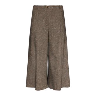 Elena Miro Panta-gonna en Tweed Stretch - Femme - Pantalons - Brun - Taille: 38 FR