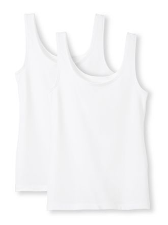 CALIDA Benefit Women Tank-Top Damen, im attraktiven Vorteilspack, mit natürlichem Glanz und glattem Griff