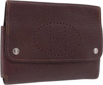 Herm&egrave;s Porte-cartes Pre-owned - Femme - Pre-owned - Brun - Taille: ONE Size