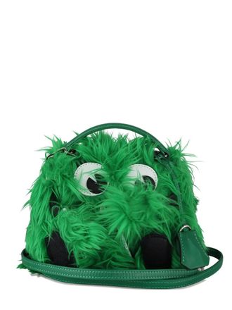 Readymade sacoche Monster en fourrure à détail doeillet - Vert
