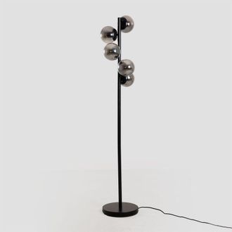 Sklum Sklum - Lampadaire en fer avec boules en verre Buble Noir