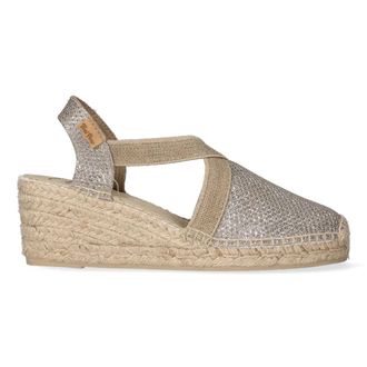 Toni Pons Platin Espadrille Sandale Triton Plati - - Shoes - Damen - Grau - 37 EU